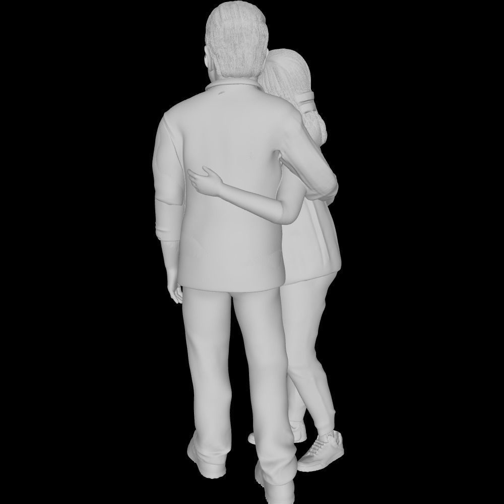 MATURE COUPLE 2 - INDIAN - PAKISTANI - PEOPLE 3D model 3D printable ...