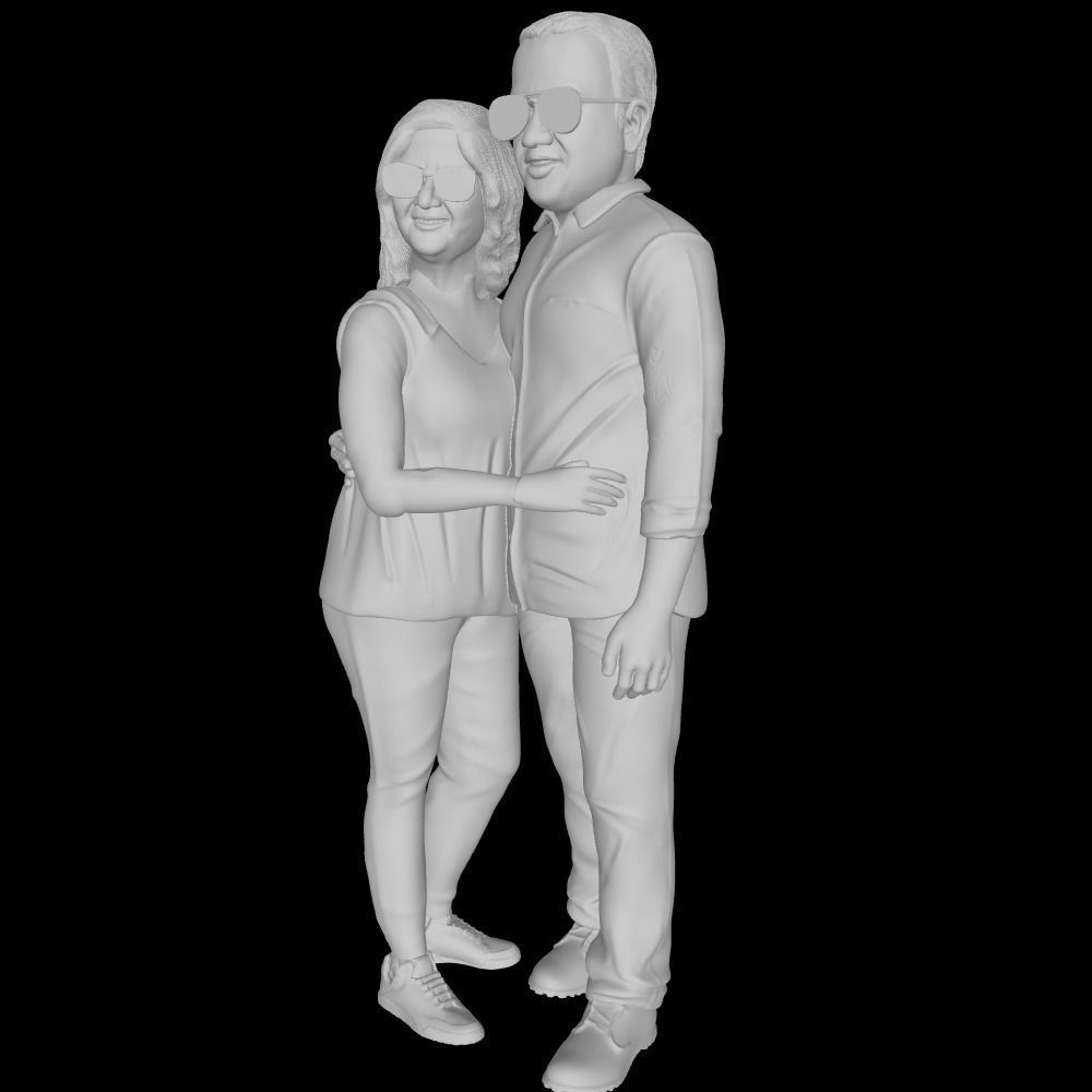 MATURE COUPLE 2 - INDIAN - PAKISTANI - PEOPLE 3D model 3D printable ...