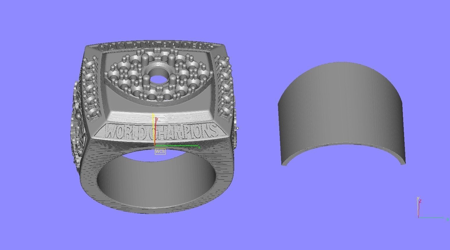 Super Bowl Championship Ring 3D model 3D printable | CGTrader