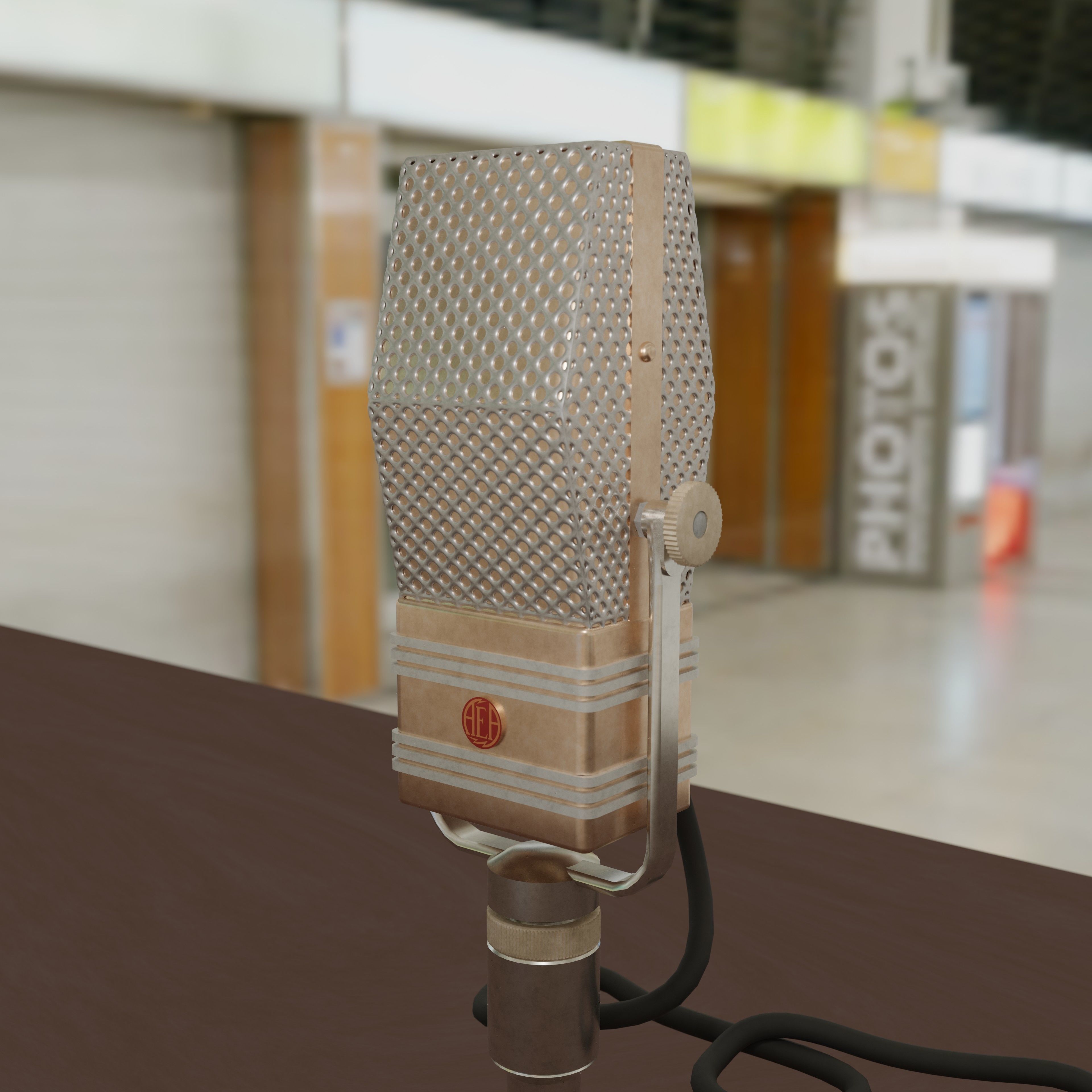 3D model Retro AEA A440 Phantom Microphone VR / AR / low-poly | CGTrader