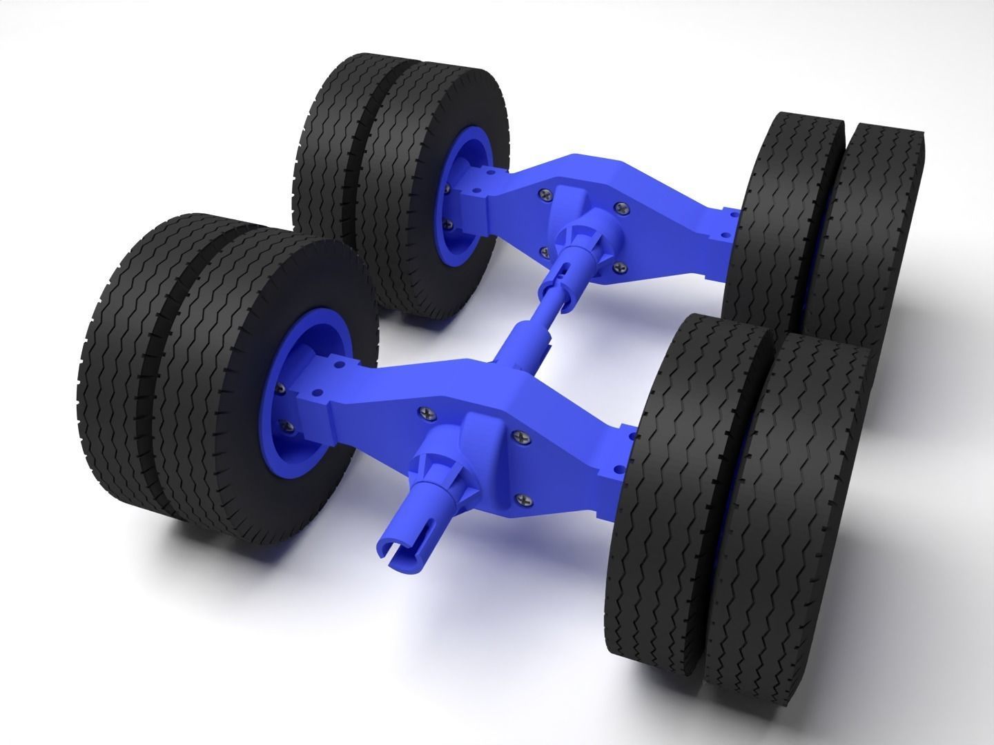double axle for rc truck 3D model 3D printable | CGTrader