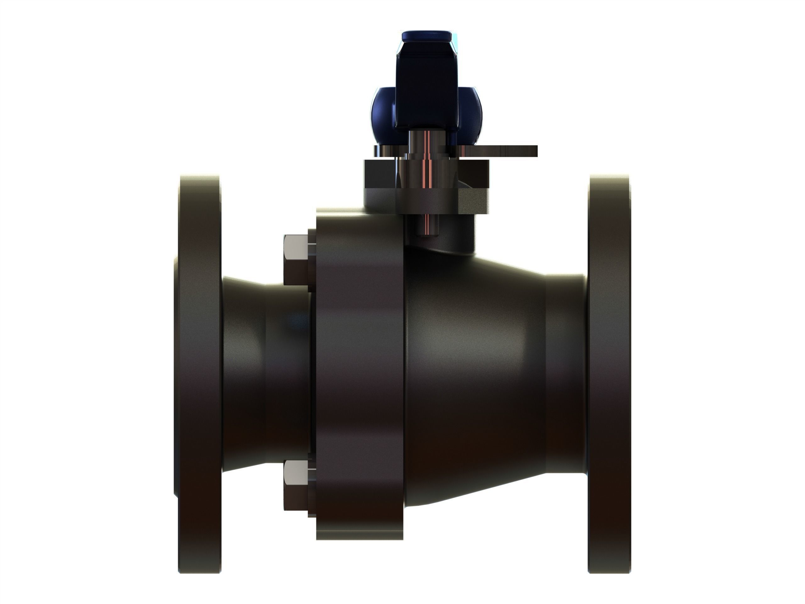 Flanged Ball Valve Assembly free 3D model rigged | CGTrader