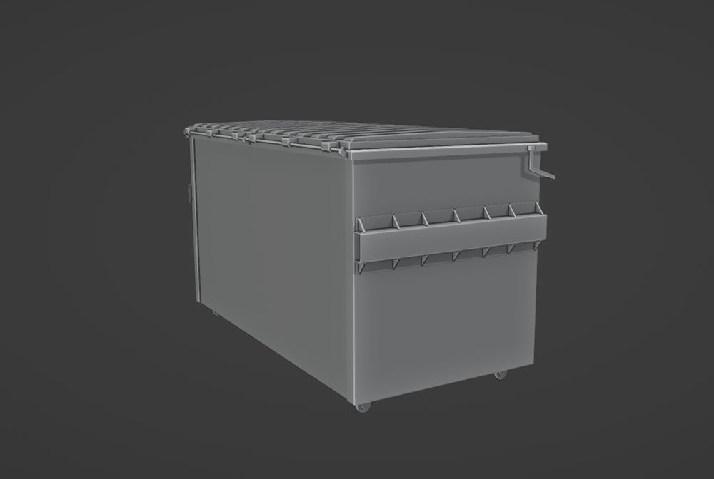 3D model Big Trash dumpster VR / AR / low-poly | CGTrader