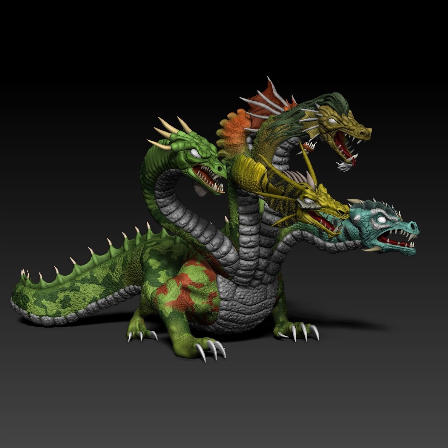 Heroes 3 Chaos Hydra model for 3D printing 3D model 3D printable | CGTrader