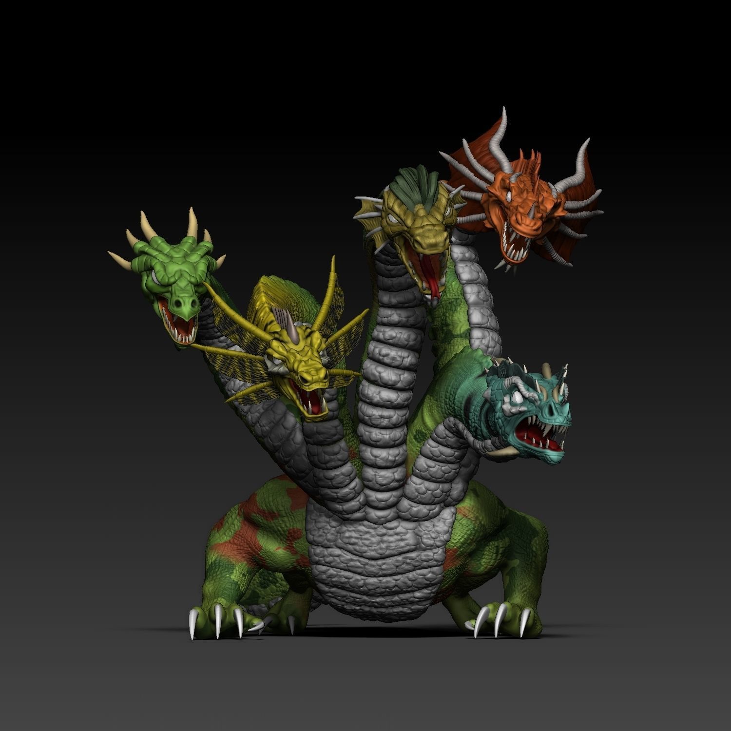 Heroes 3 Chaos Hydra model for 3D printing 3D model 3D printable | CGTrader