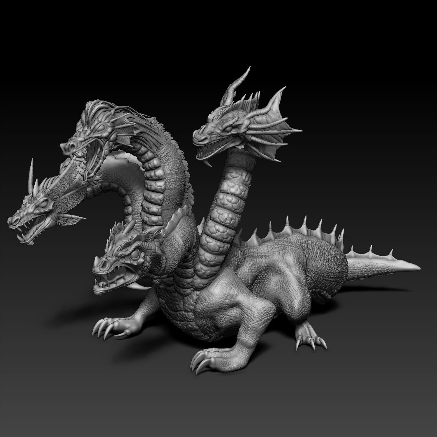 Heroes 3 Chaos Hydra model for 3D printing 3D model 3D printable | CGTrader
