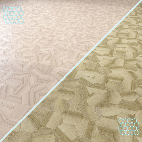 3D model Parquet - Laminate - Wooden floor 2 in 1 VR / AR / low-poly ...