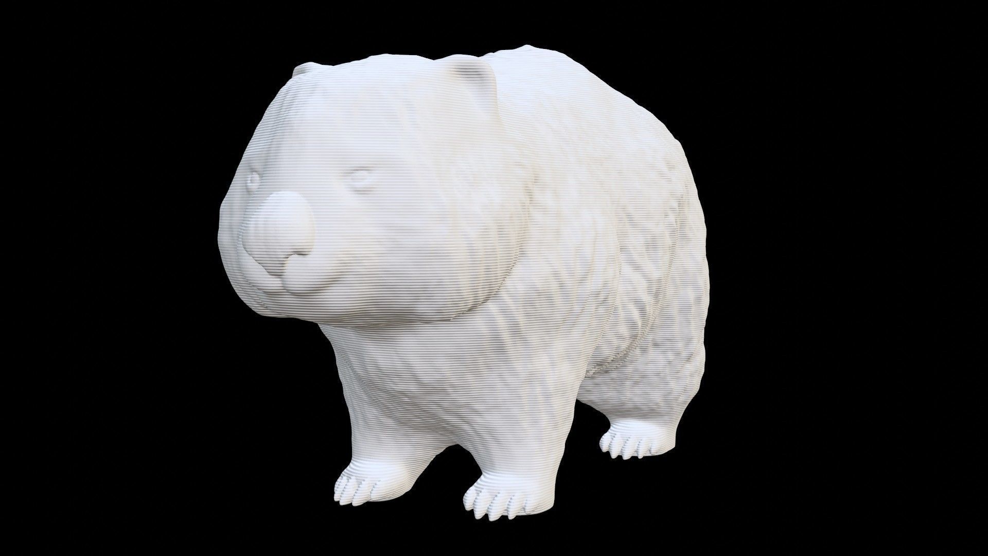 Australian Common Wombat 3D model 3D printable | CGTrader
