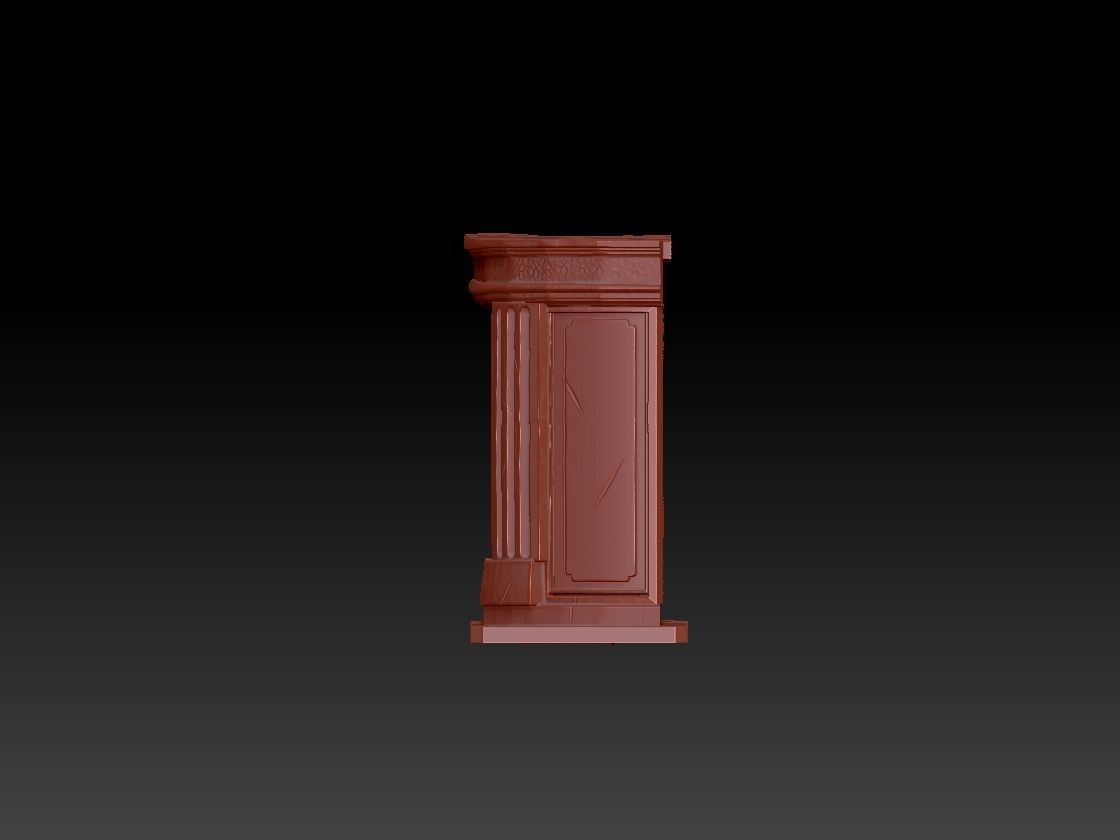 TRADITIONAL MANTEL 3D model 3D printable | CGTrader