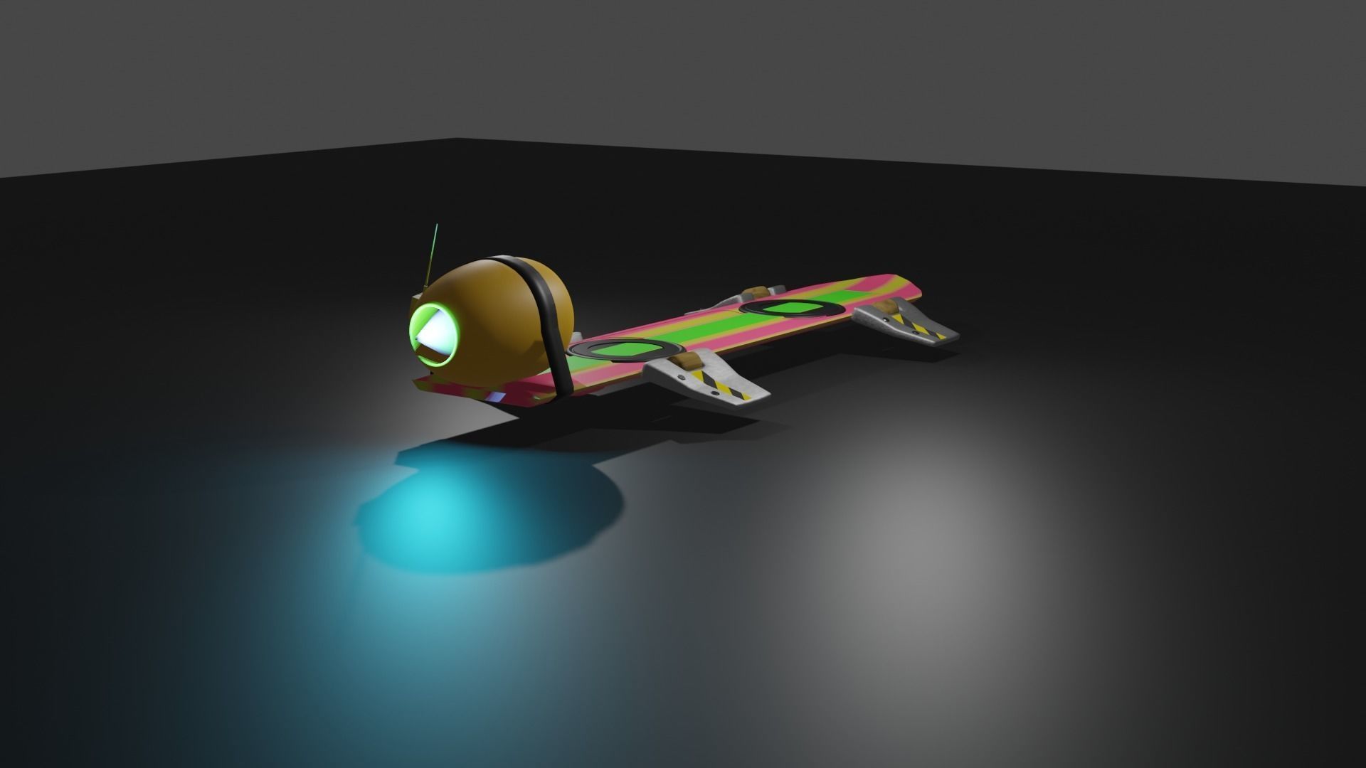 3D model hoverboard hovering model VR / AR / low-poly | CGTrader