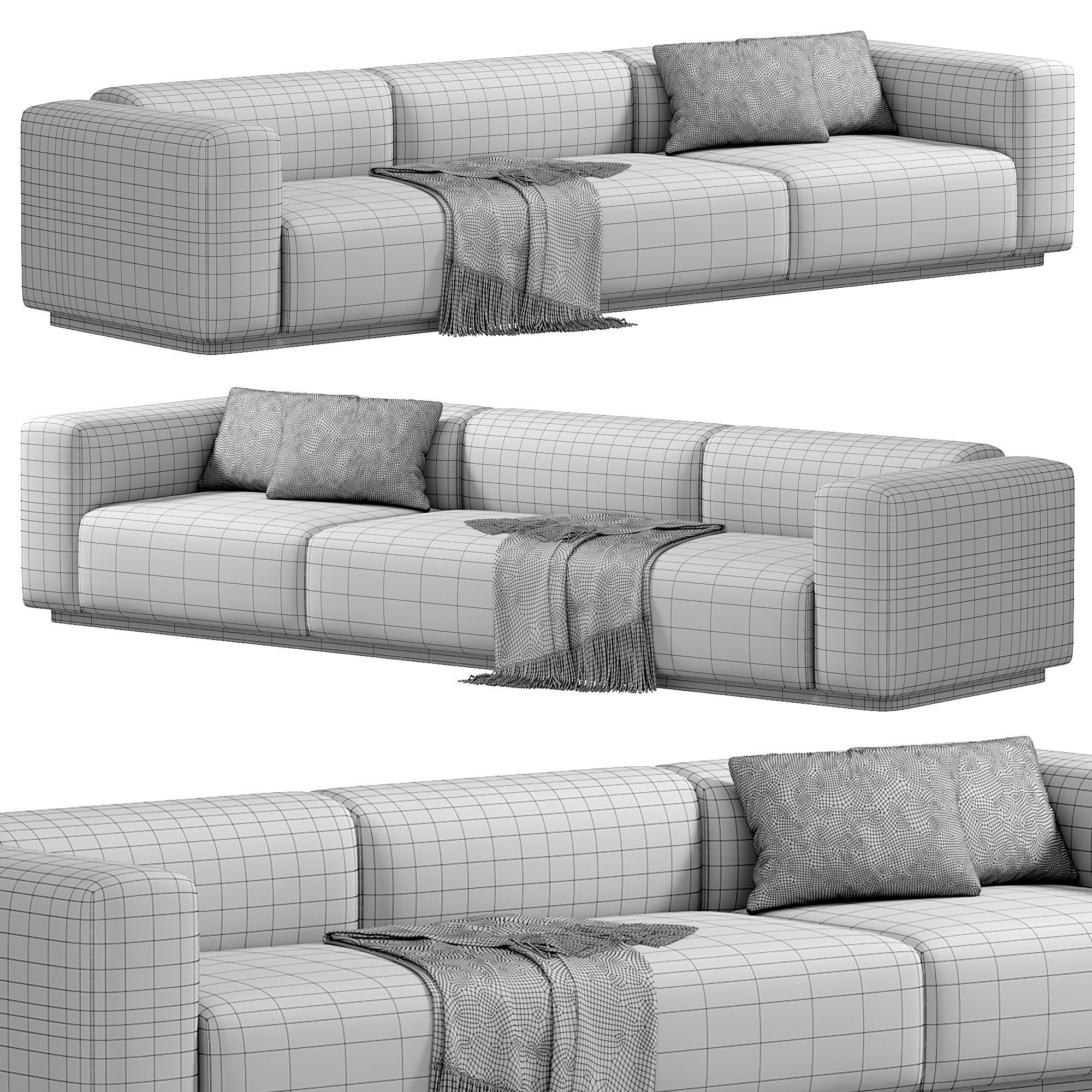 Soft Modular Sofa by Vitra 3D model | CGTrader