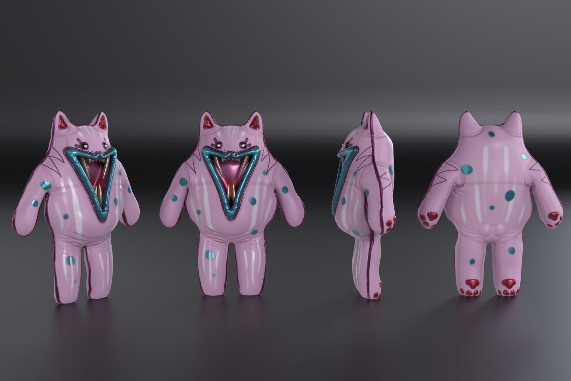 3D model Horror Plush Toys - Spooky Mascot Animals VR / AR / low-poly ...