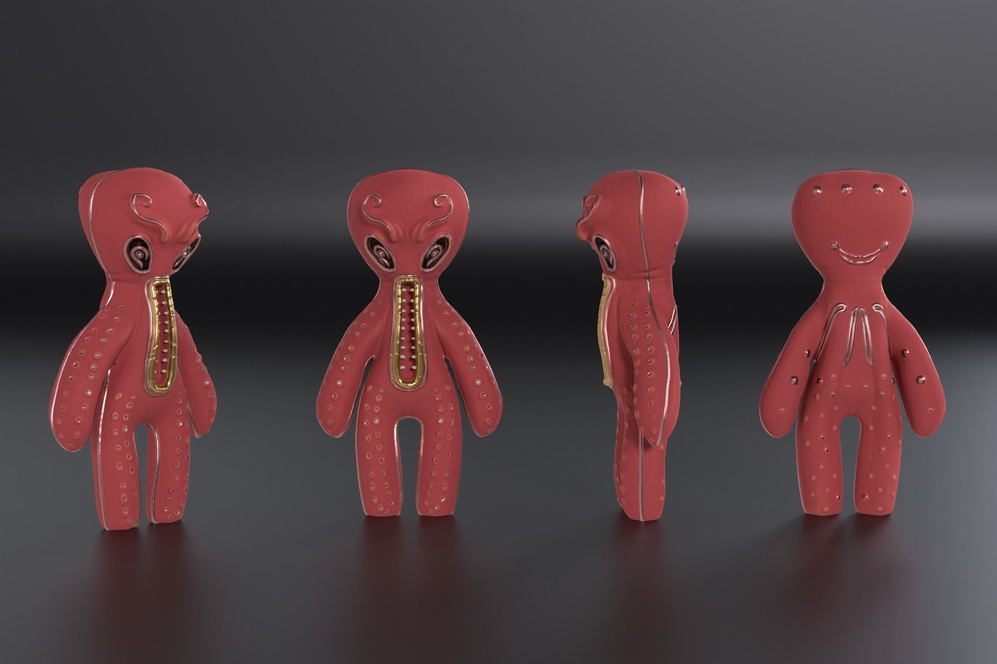 3D model Horror Plush Toys - Spooky Mascot Animals VR / AR / low-poly ...