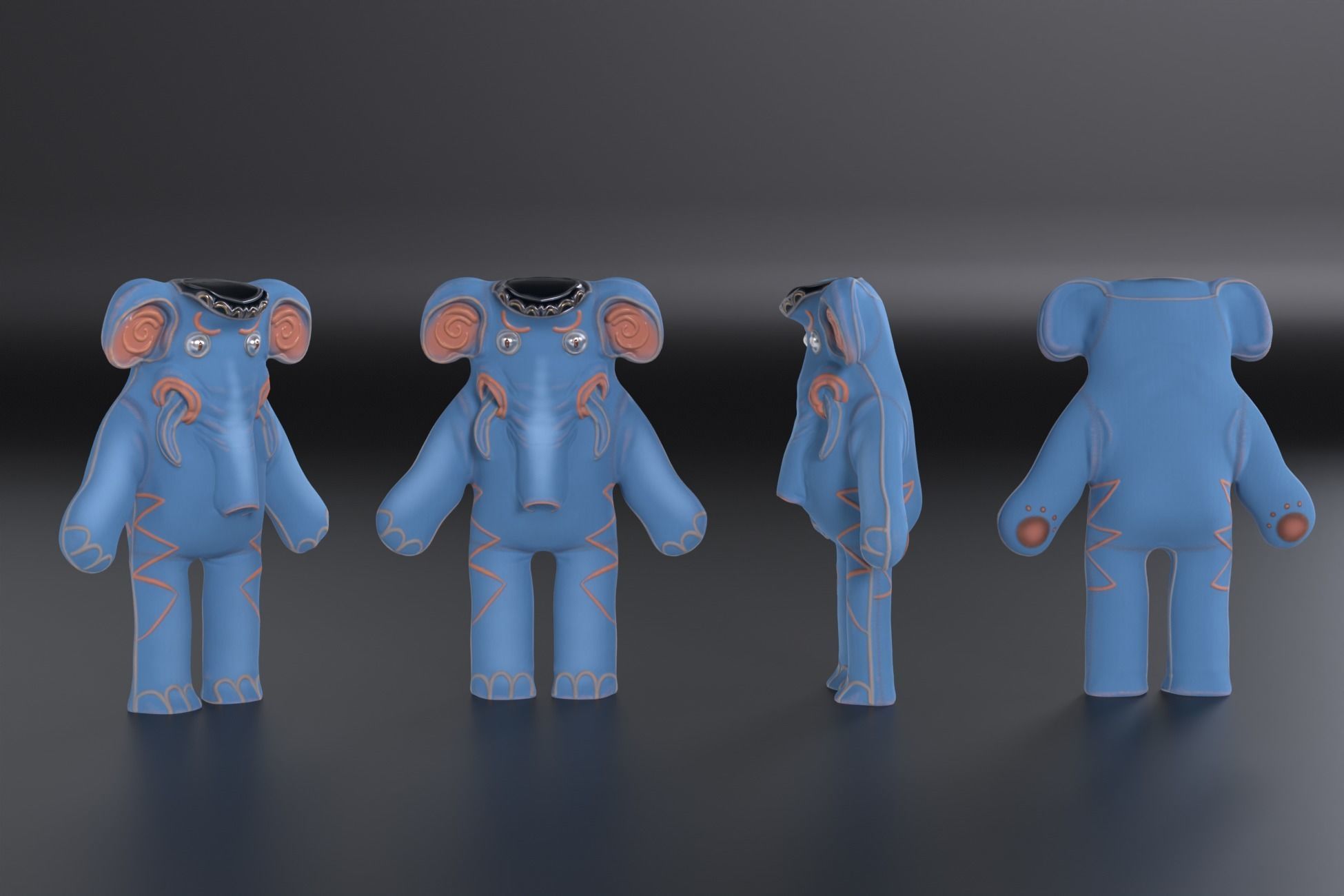 3D model Horror Plush Toys - Spooky Mascot Animals VR / AR / low-poly ...