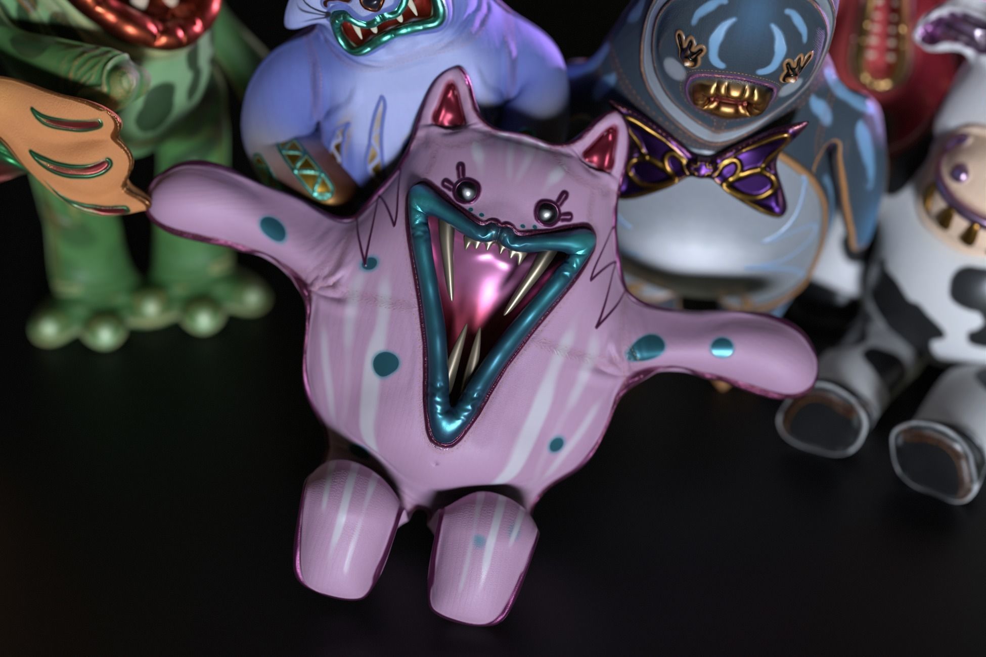 3D model Horror Plush Toys - Spooky Mascot Animals VR / AR / low-poly ...