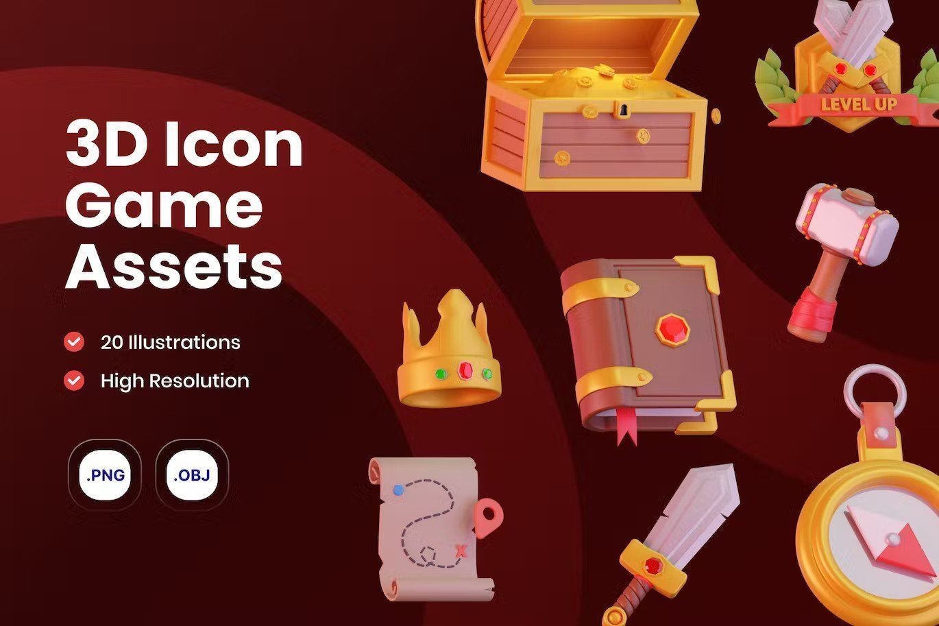 3D Icon Game Assets Collections 3D model | CGTrader