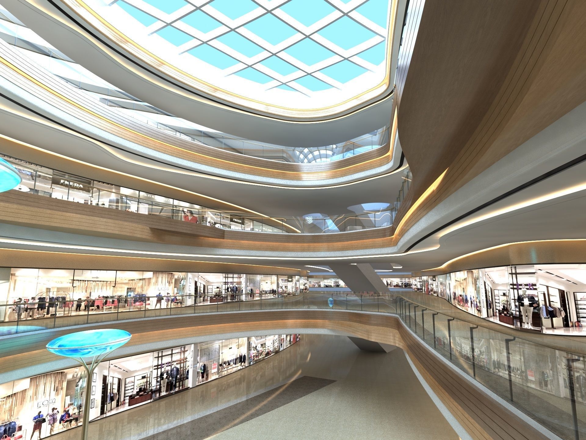 Shopping Mall 1 3D model | CGTrader