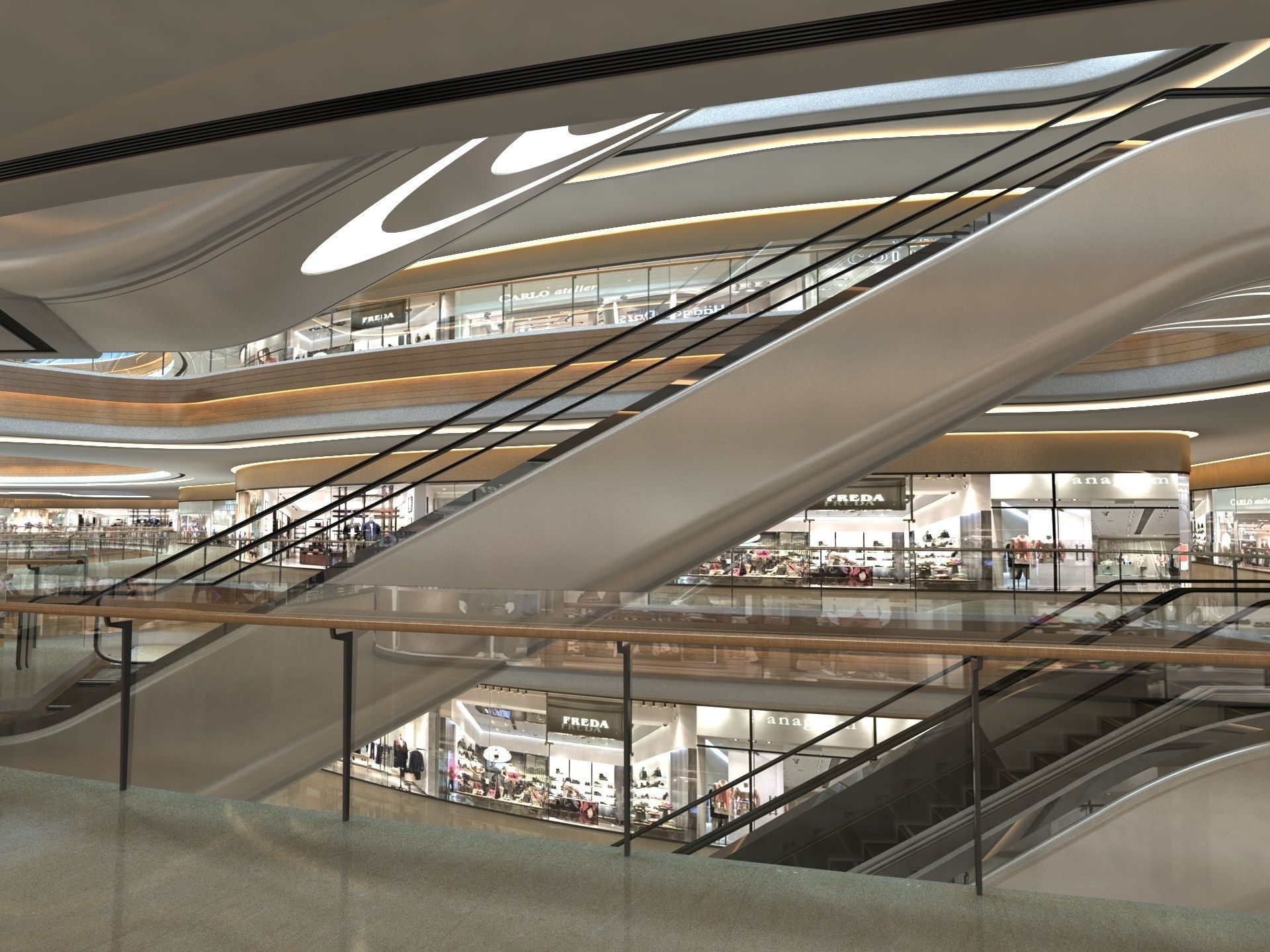Shopping Mall 1 3D model | CGTrader