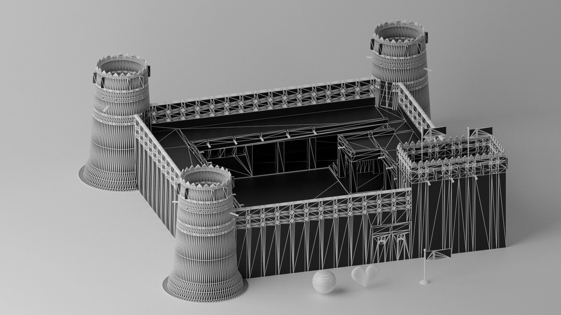 Zubara Fort Qatar 3D model | CGTrader