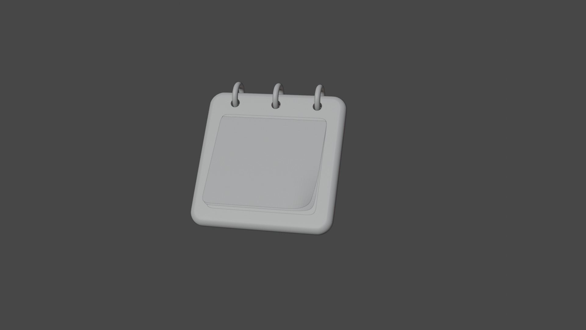 3D model Simple 3D Note Icon VR / AR / low-poly | CGTrader