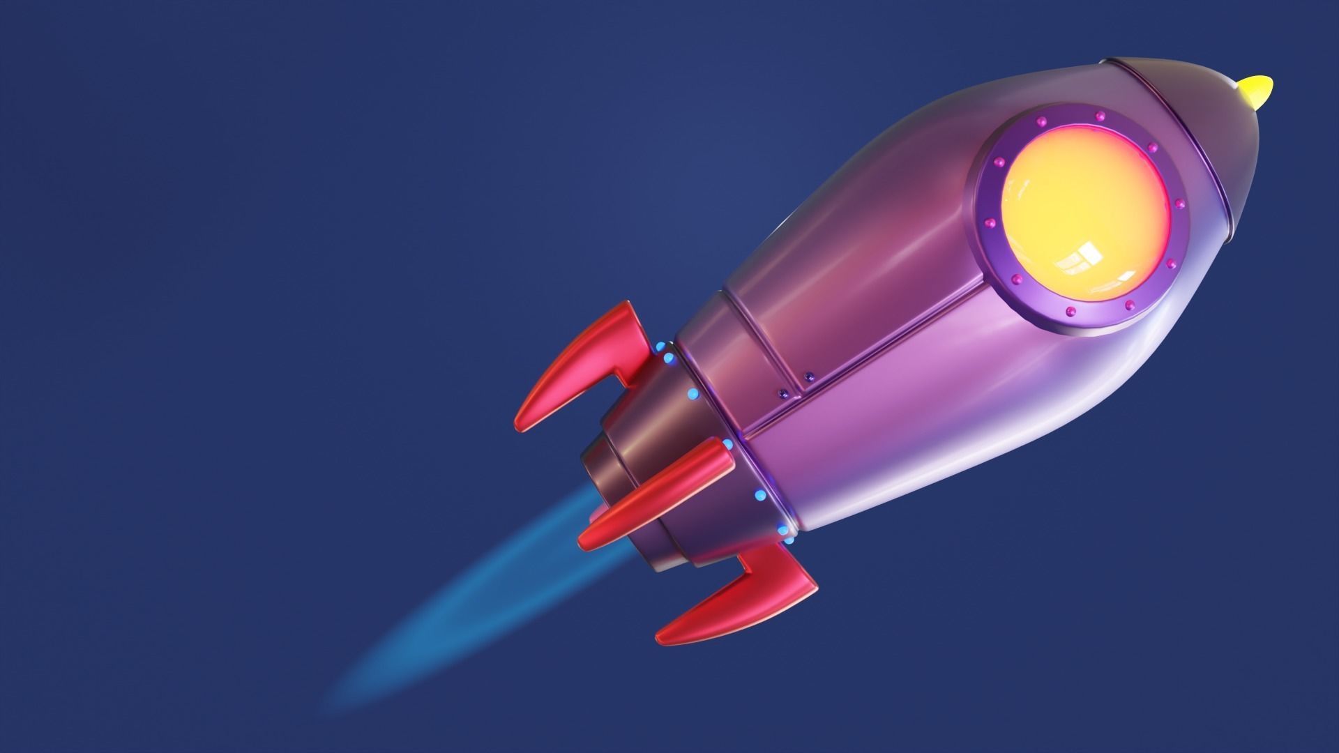 3D model Stylized low poly Rocket 3D model VR / AR / low-poly | CGTrader