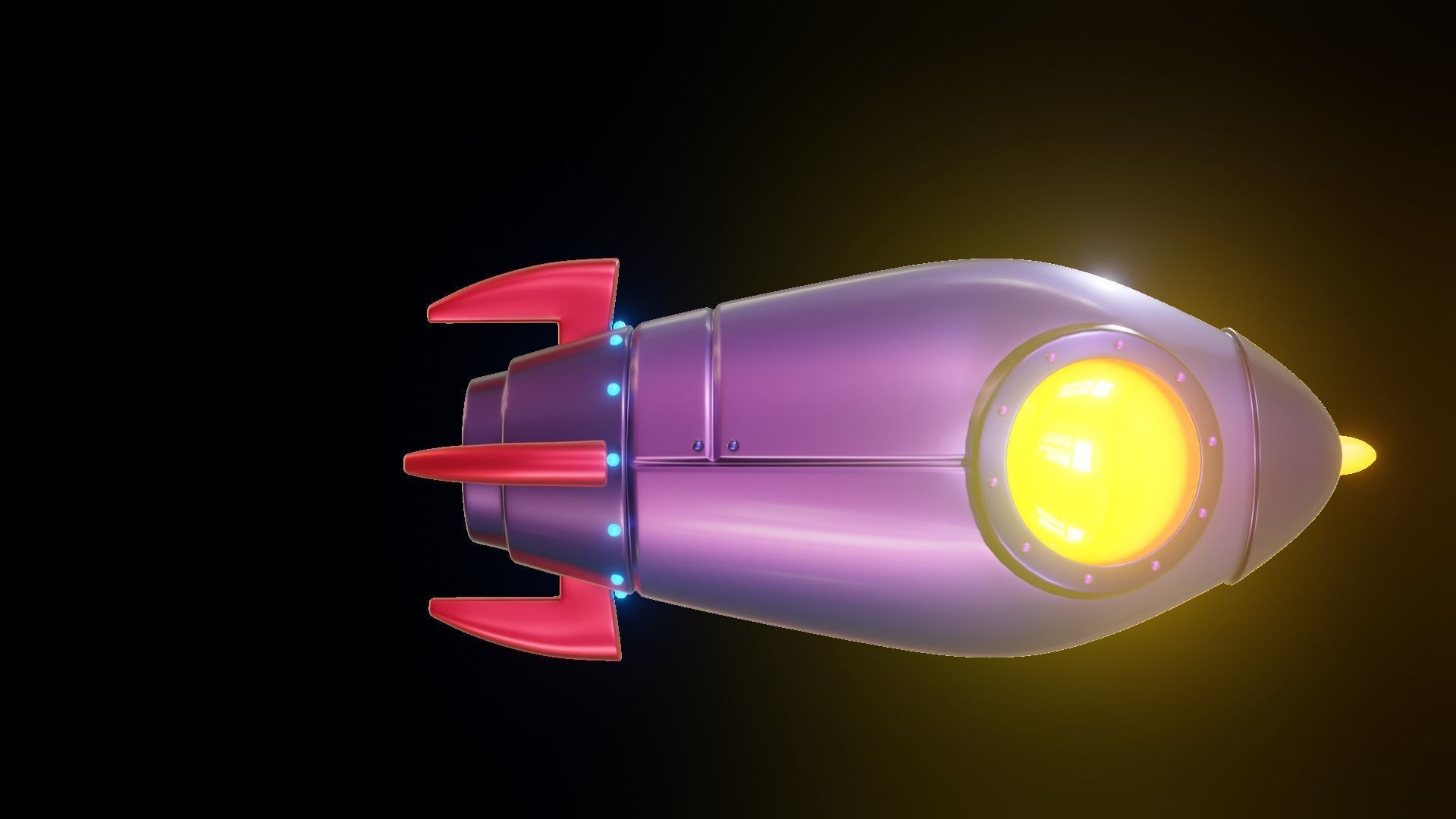 3D model Stylized low poly Rocket 3D model VR / AR / low-poly | CGTrader