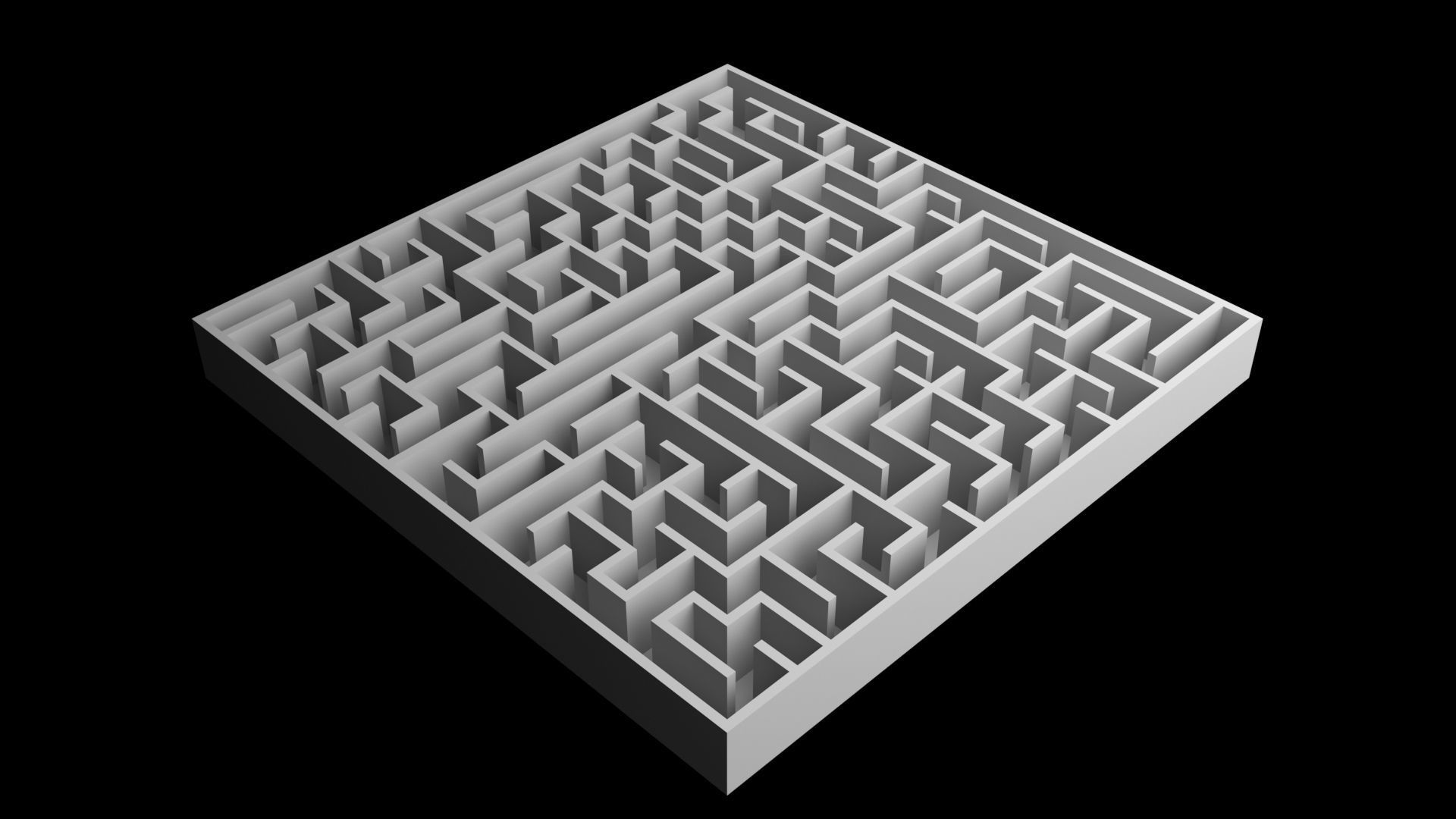 3D model Square Mazes VR / AR / low-poly | CGTrader