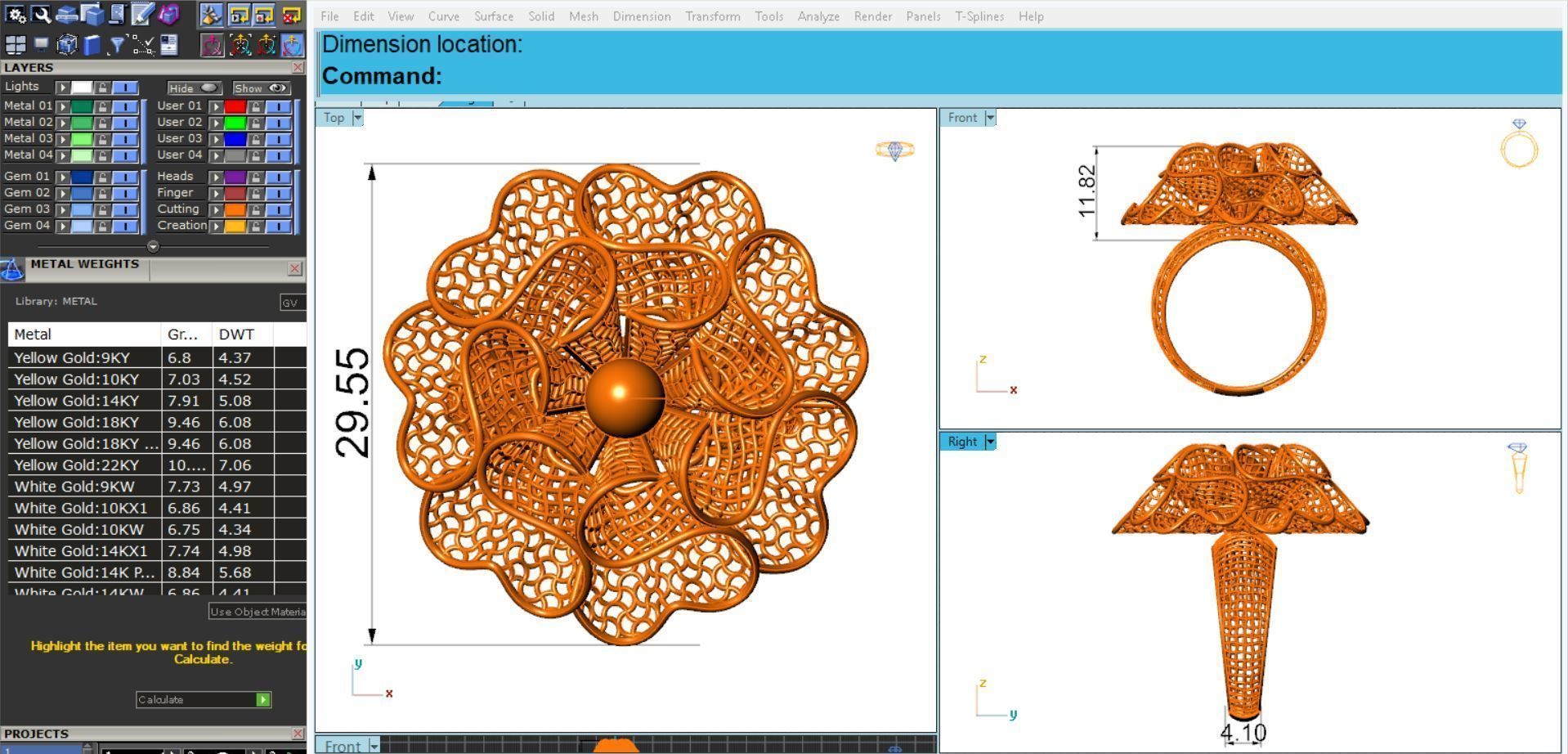 Kuwait Ring Turkish Design 3D model 3D printable | CGTrader