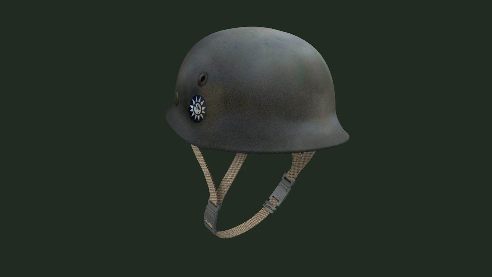 Kuomintang helmet war steel army soldier privat battle people 3D model ...