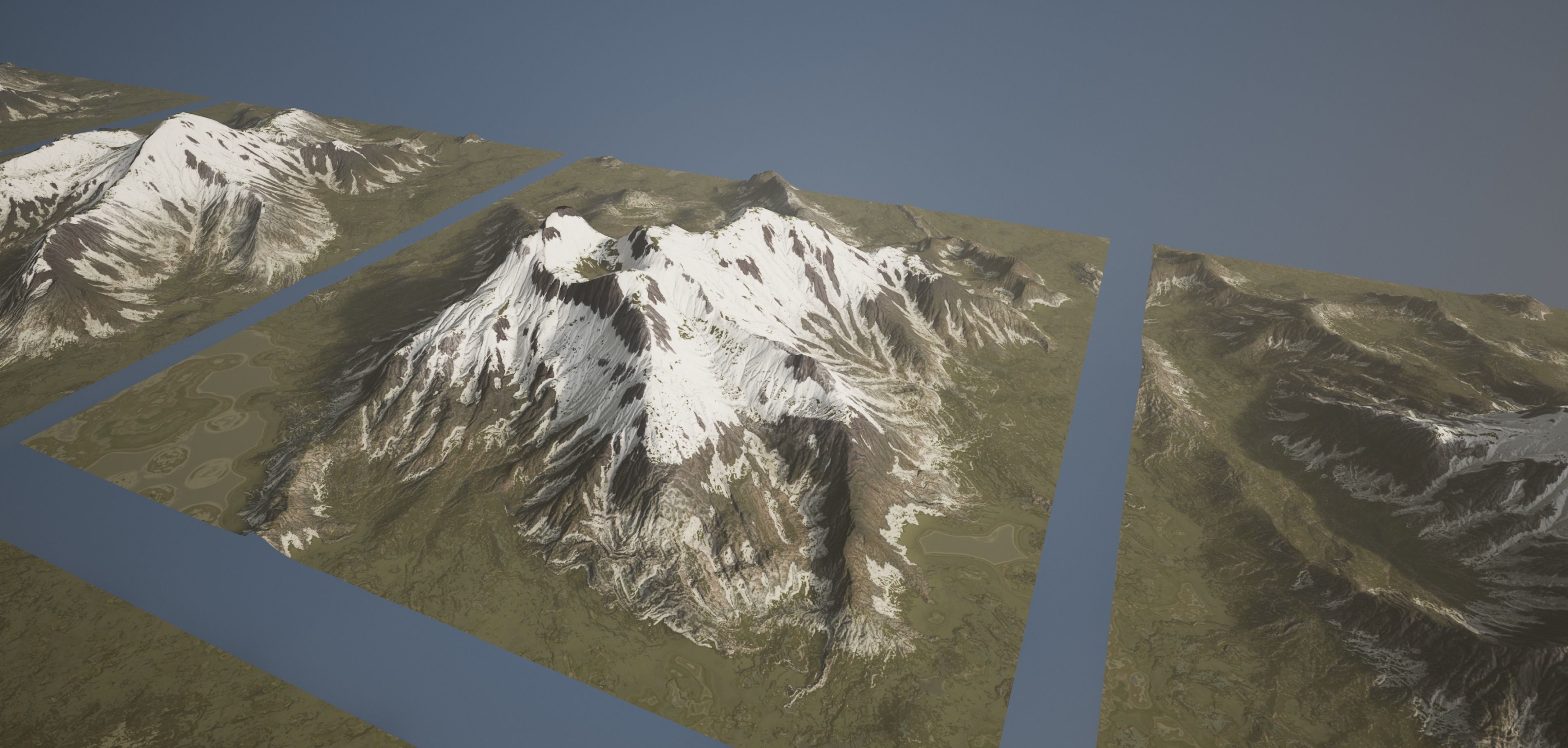 Background Snow Mountains Pack 3D model | CGTrader