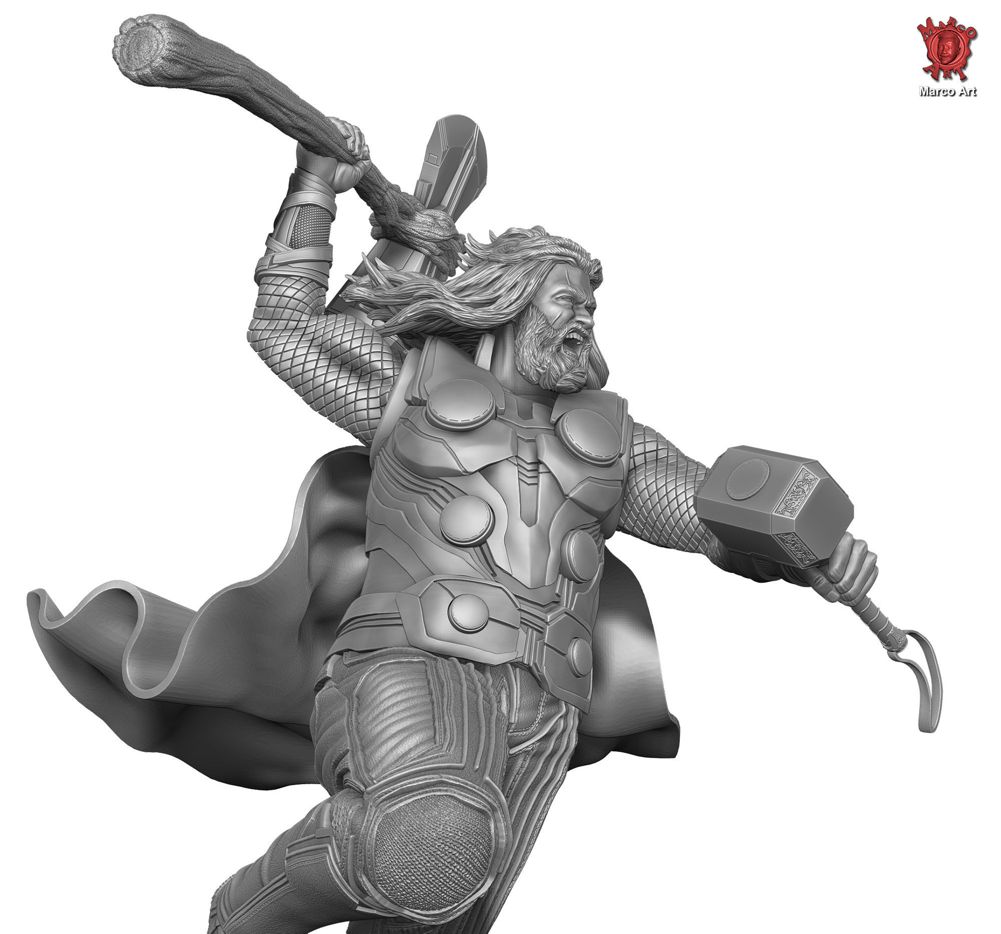 Endgame Thor stl file 3D model 3D printable | CGTrader