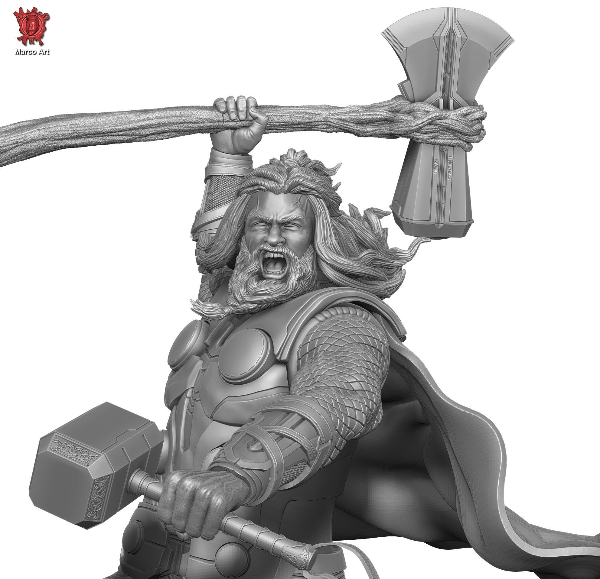 Endgame Thor stl file 3D model 3D printable | CGTrader