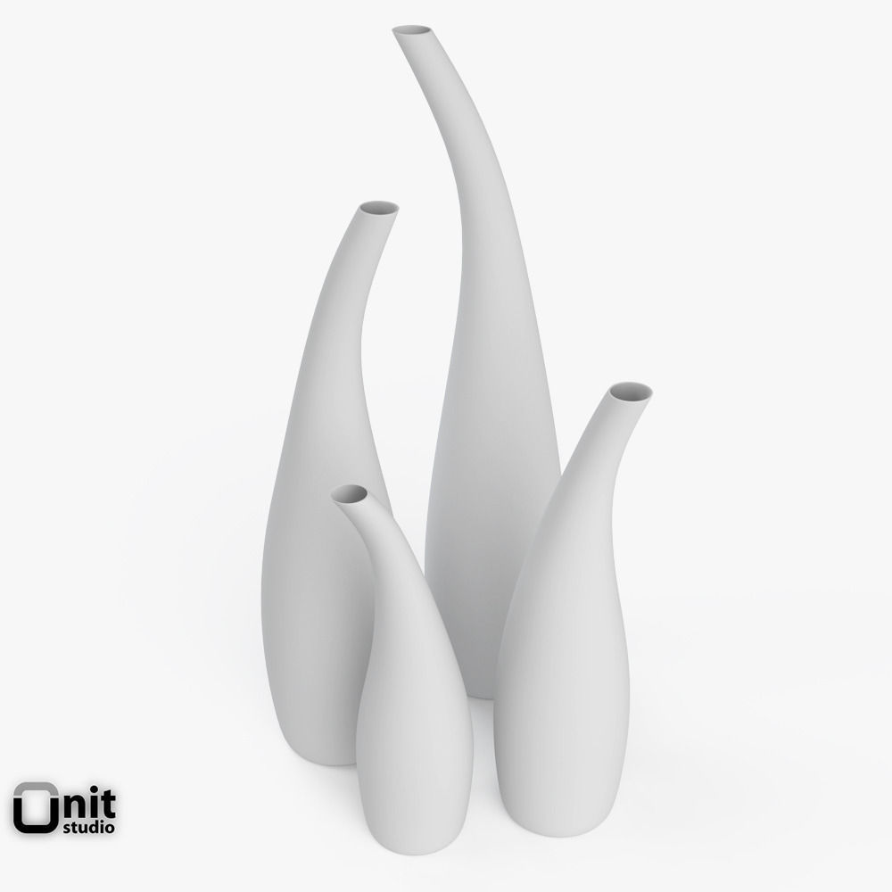 Vases set Giunco by Kose 3D model | CGTrader