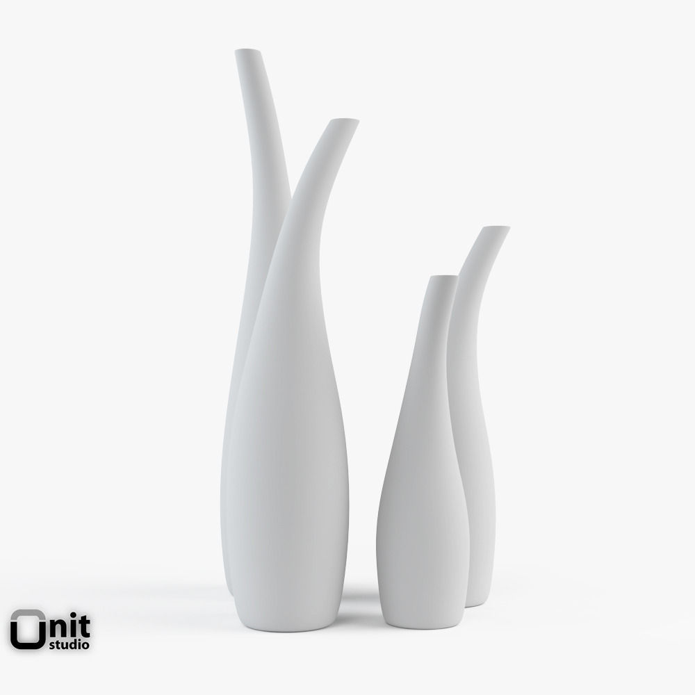 Vases set Giunco by Kose 3D model | CGTrader