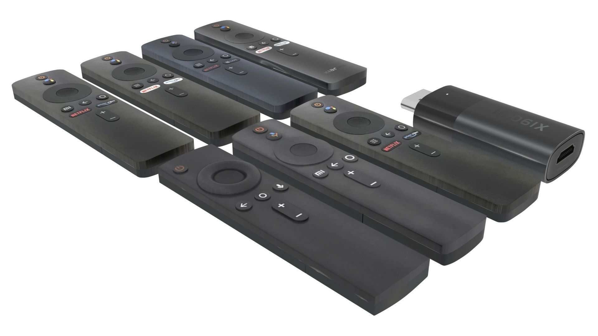 Xiaomi TV Box Remote Controls Set 3D model | CGTrader