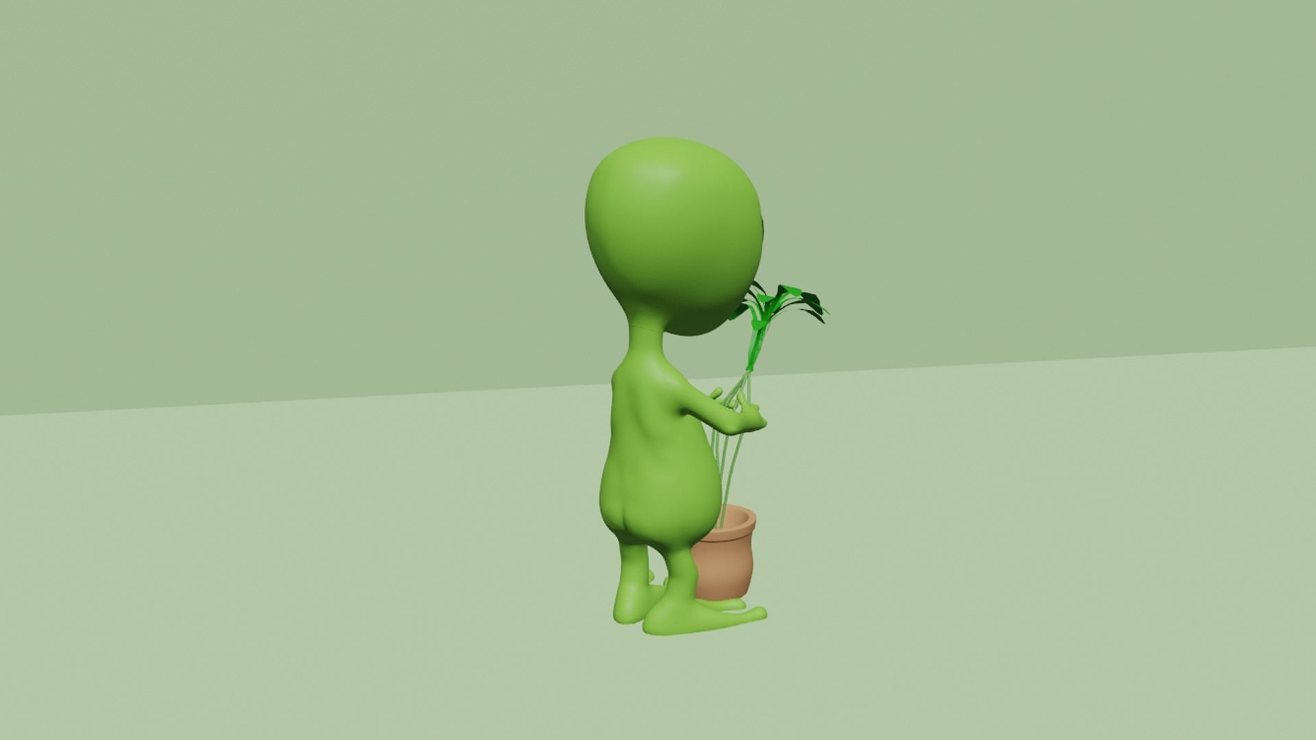 Cute Alien Vase Pot - Miniature - STL Printable 3D model 3D printable ...