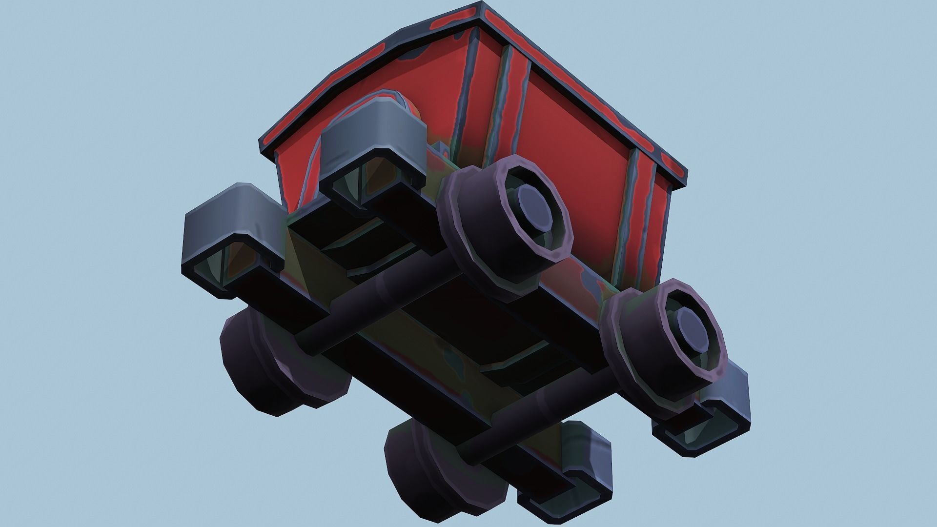 3D model Stylized Mine Wagon - PBR Game Ready VR / AR / low-poly | CGTrader