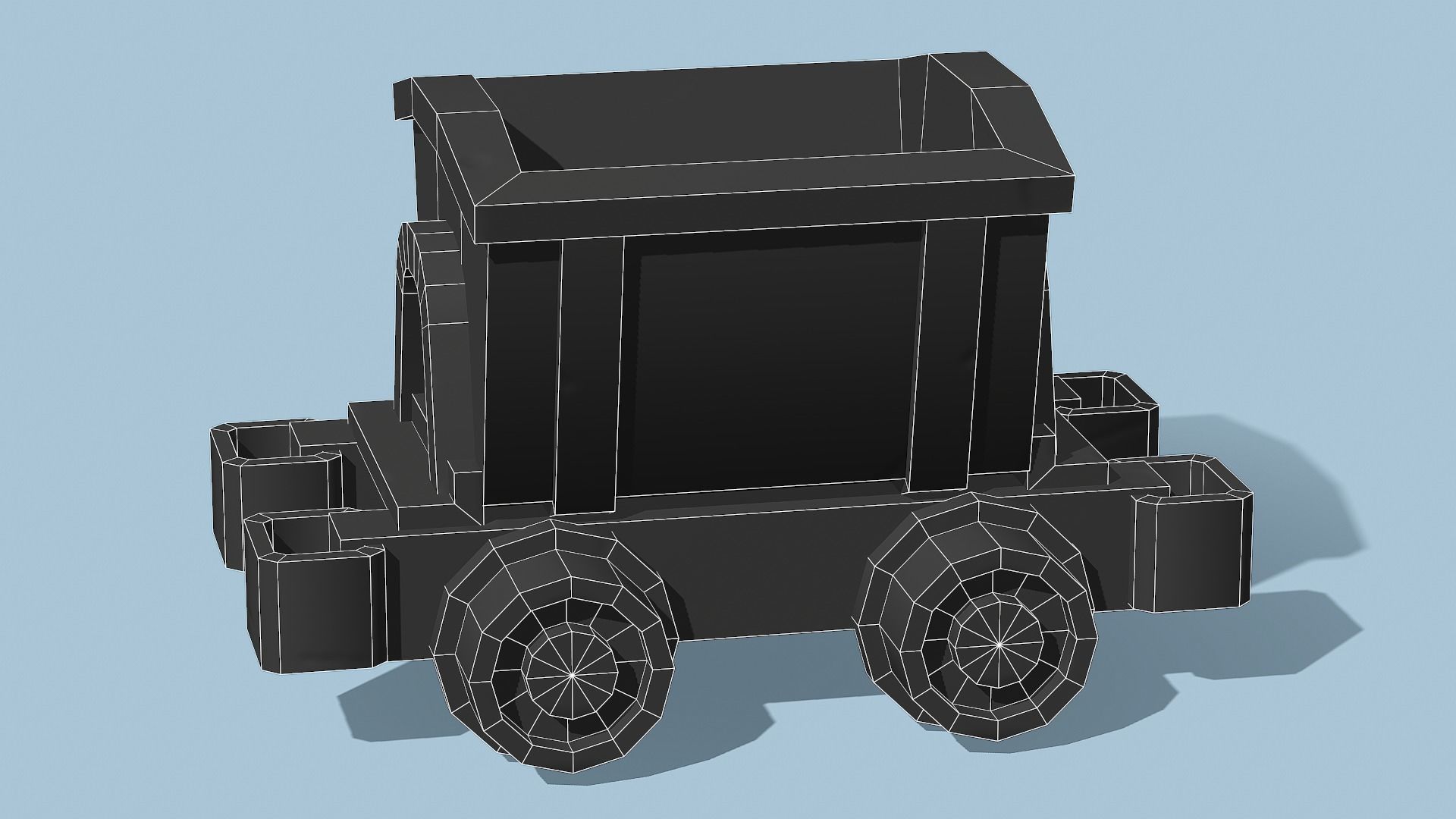 3D model Stylized Mine Wagon - PBR Game Ready VR / AR / low-poly | CGTrader