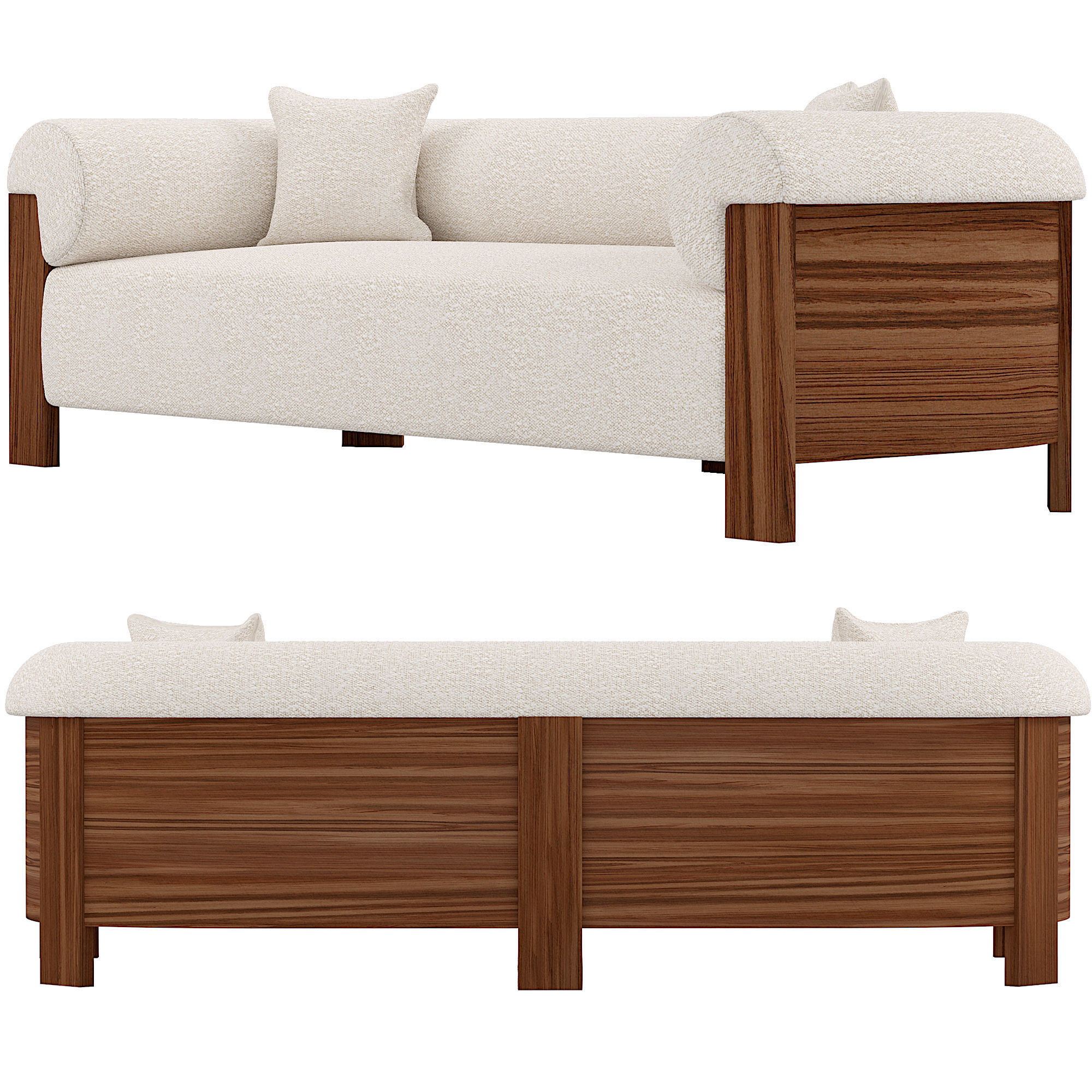 Eldon three seater sofa 3D model | CGTrader