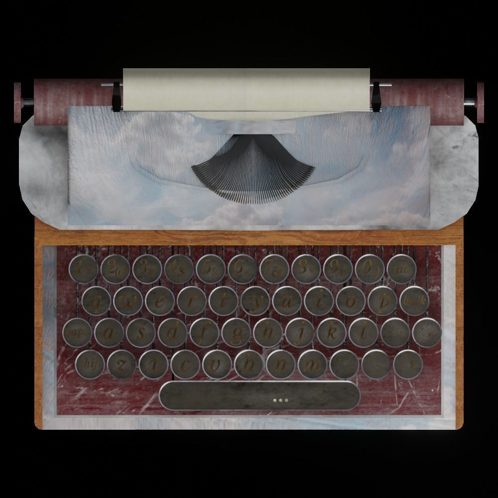 Typewriter Rigged and ready for Animation 3D model rigged | CGTrader
