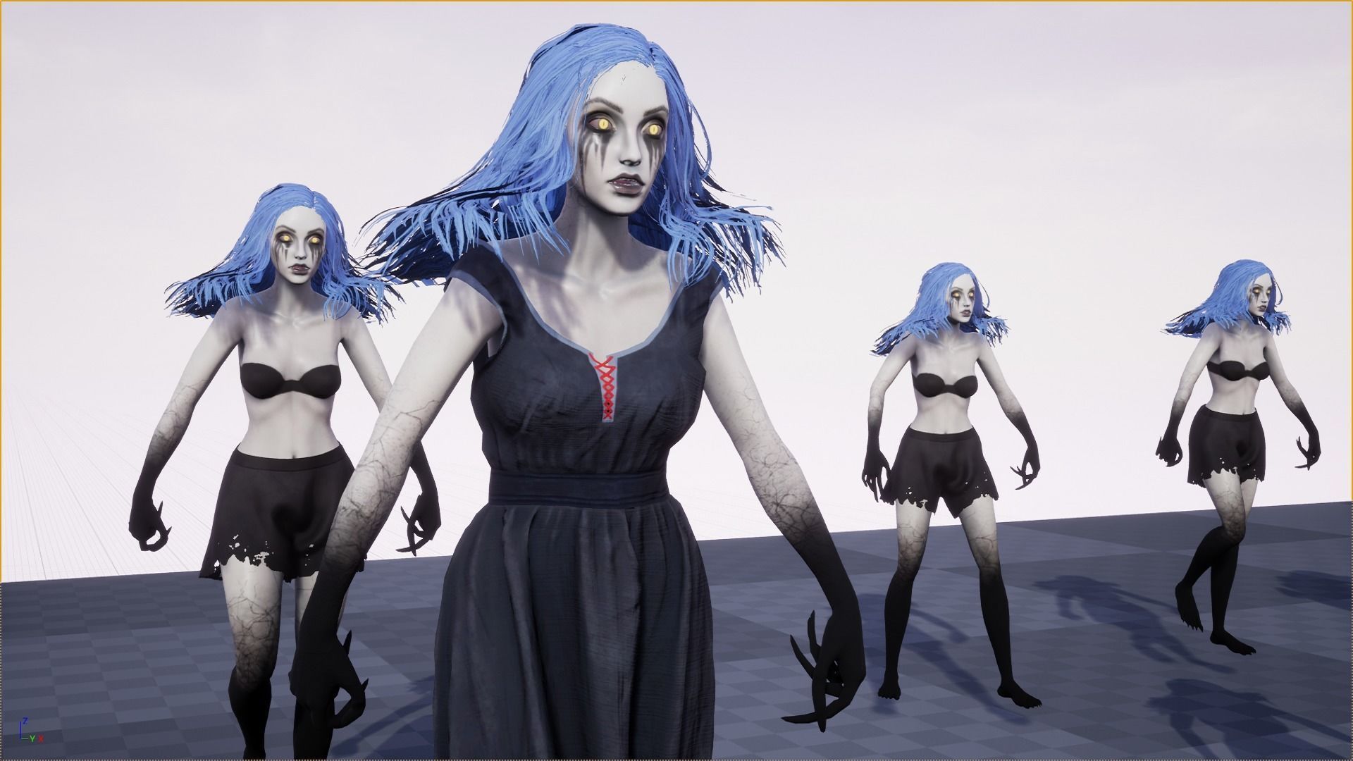 3D model Ghost Lady VR / AR / low-poly | CGTrader