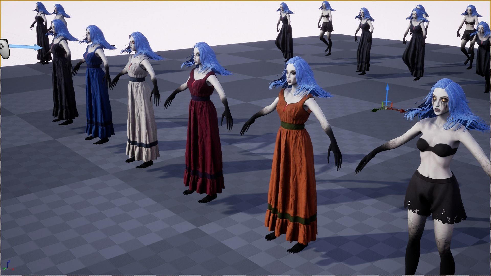 3D model Ghost Lady VR / AR / low-poly | CGTrader