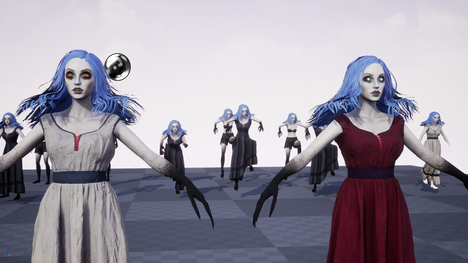 3D model Ghost Lady VR / AR / low-poly | CGTrader