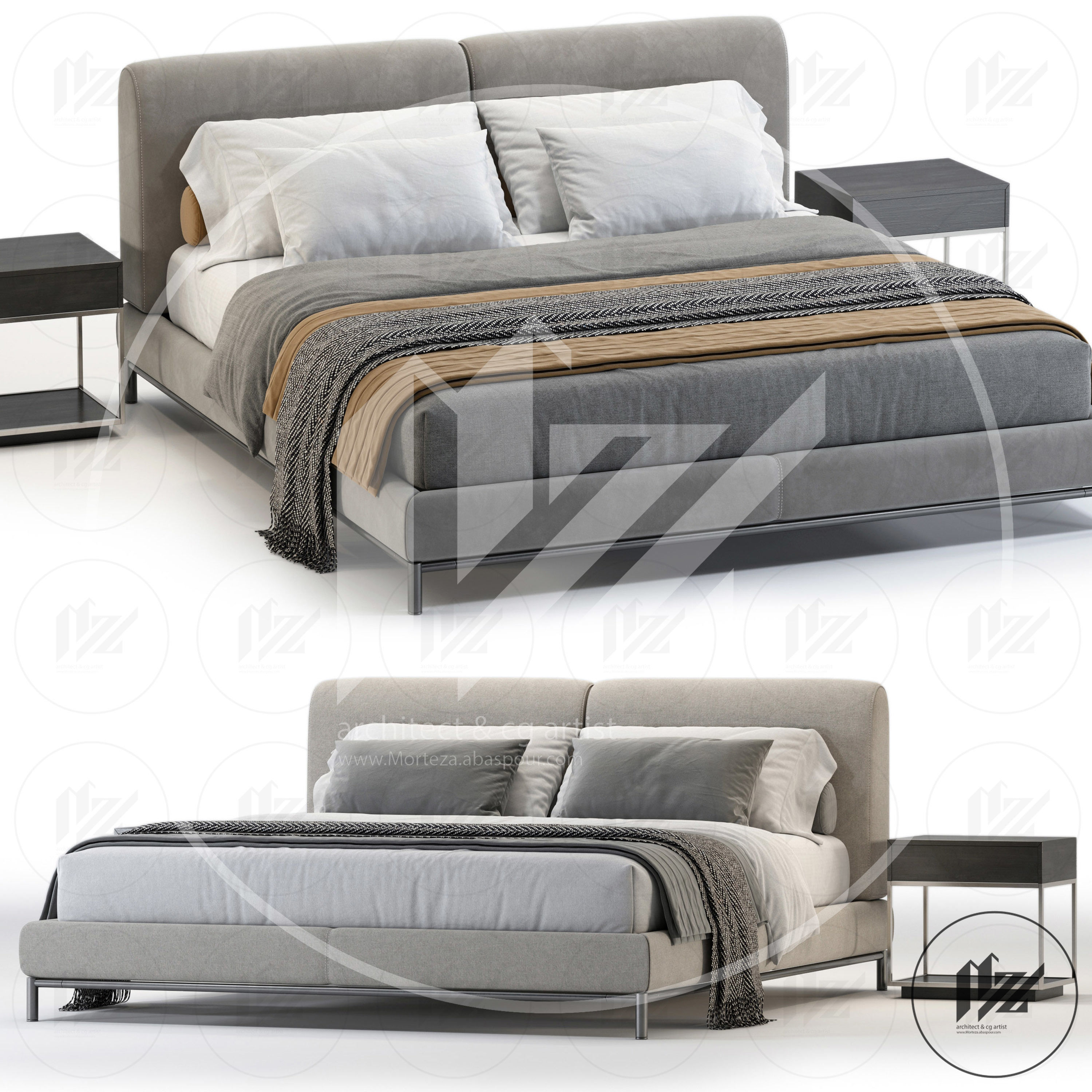 Domkapa Margot Bed No2 3D model | CGTrader