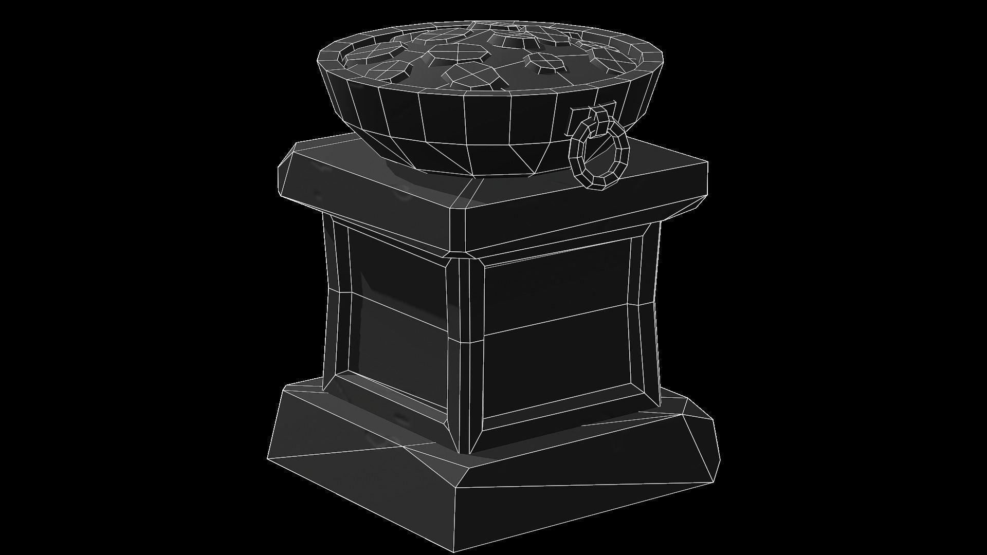 3D model Stylized Pillar Torch - PBR Game Ready VR / AR / low-poly ...