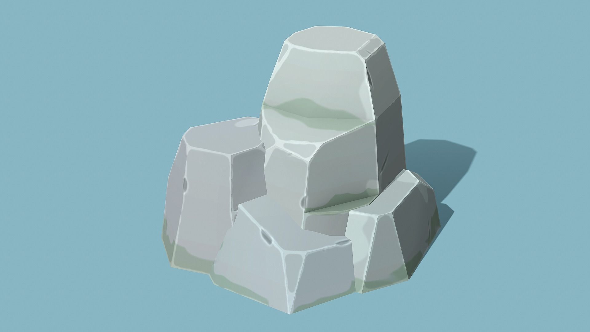 3D model Stylized Modular Stones vol-01 - PBR Game Ready VR / AR / low ...