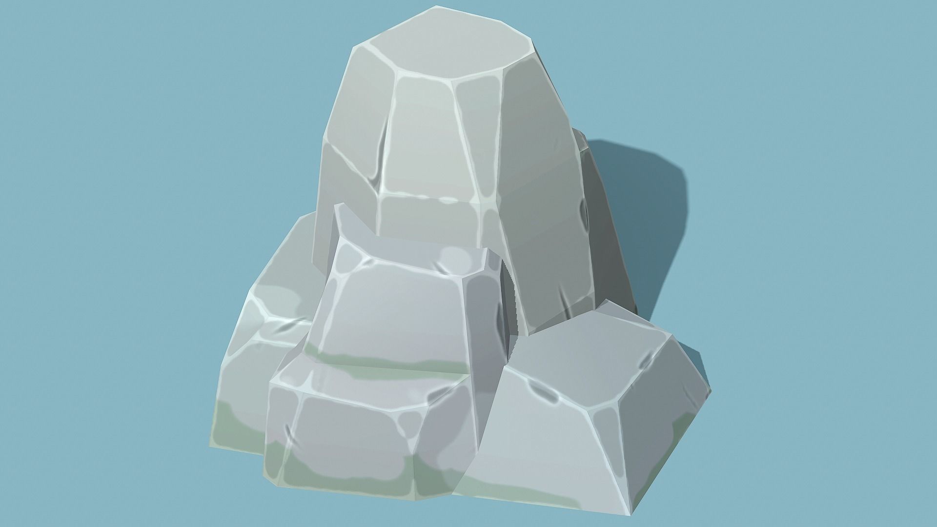 3D model Stylized Modular Stones vol-01 - PBR Game Ready VR / AR / low ...