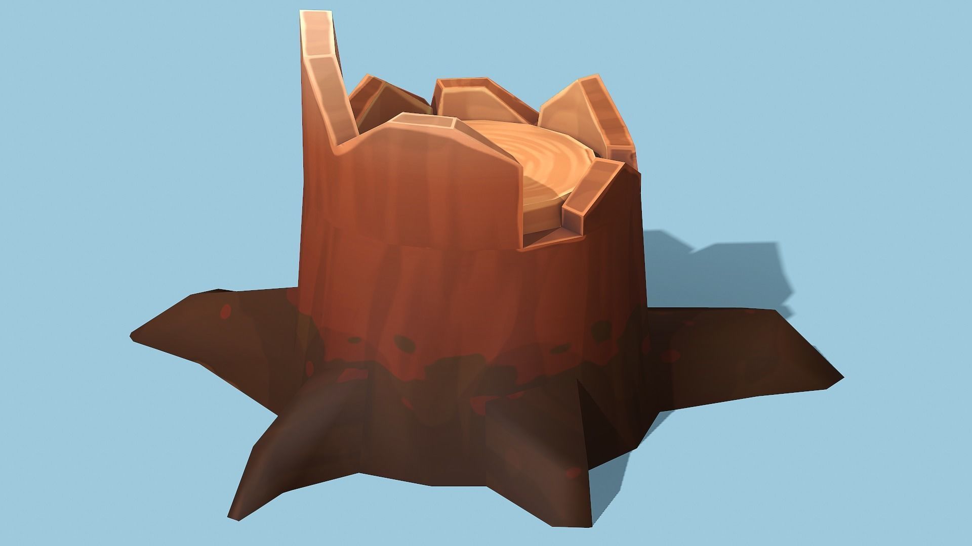 3D model Stylized Stump - PBR Game Ready VR / AR / low-poly | CGTrader