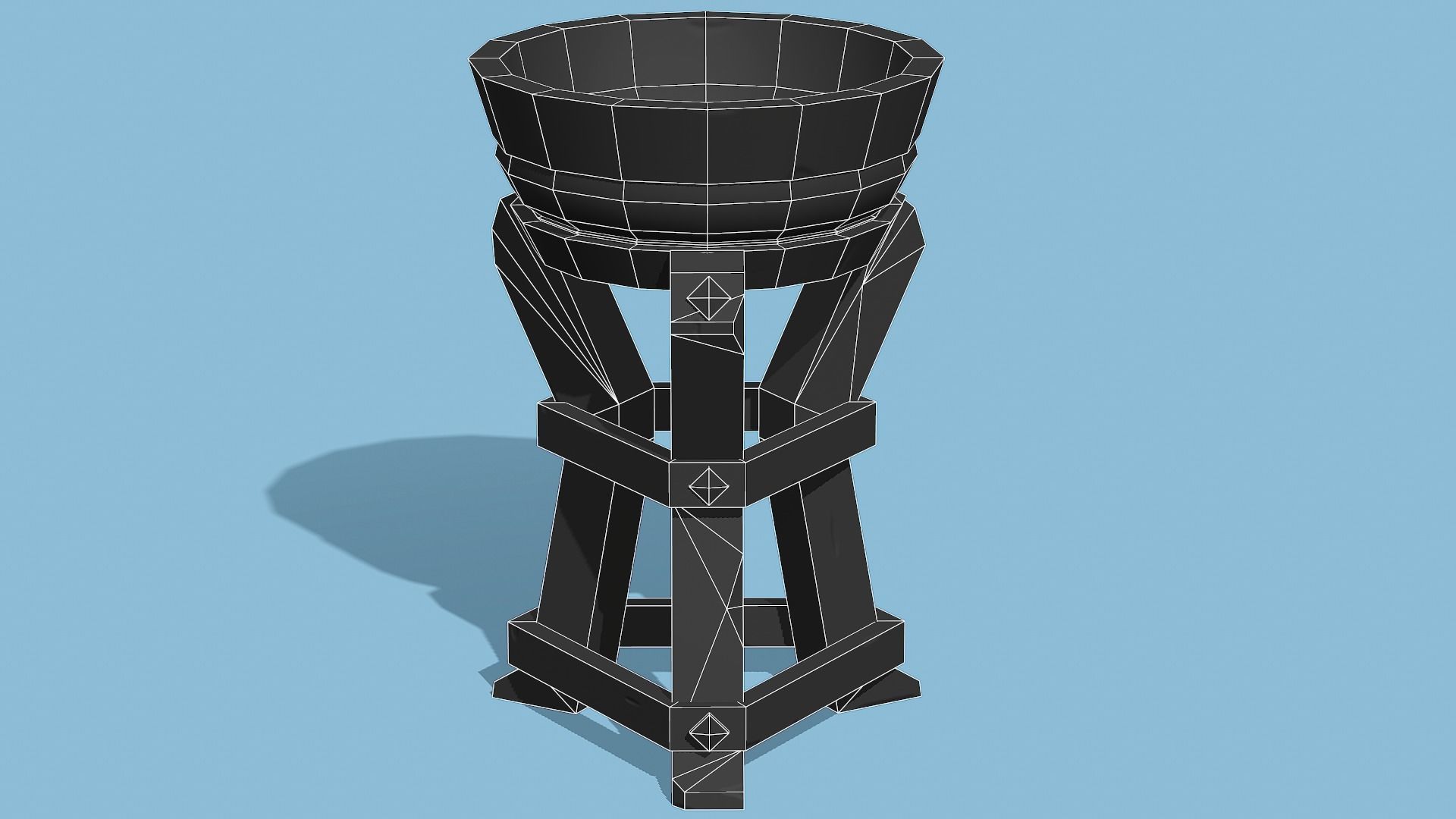 3D model Stylized Torch Stand - PBR Game Ready VR / AR / low-poly ...