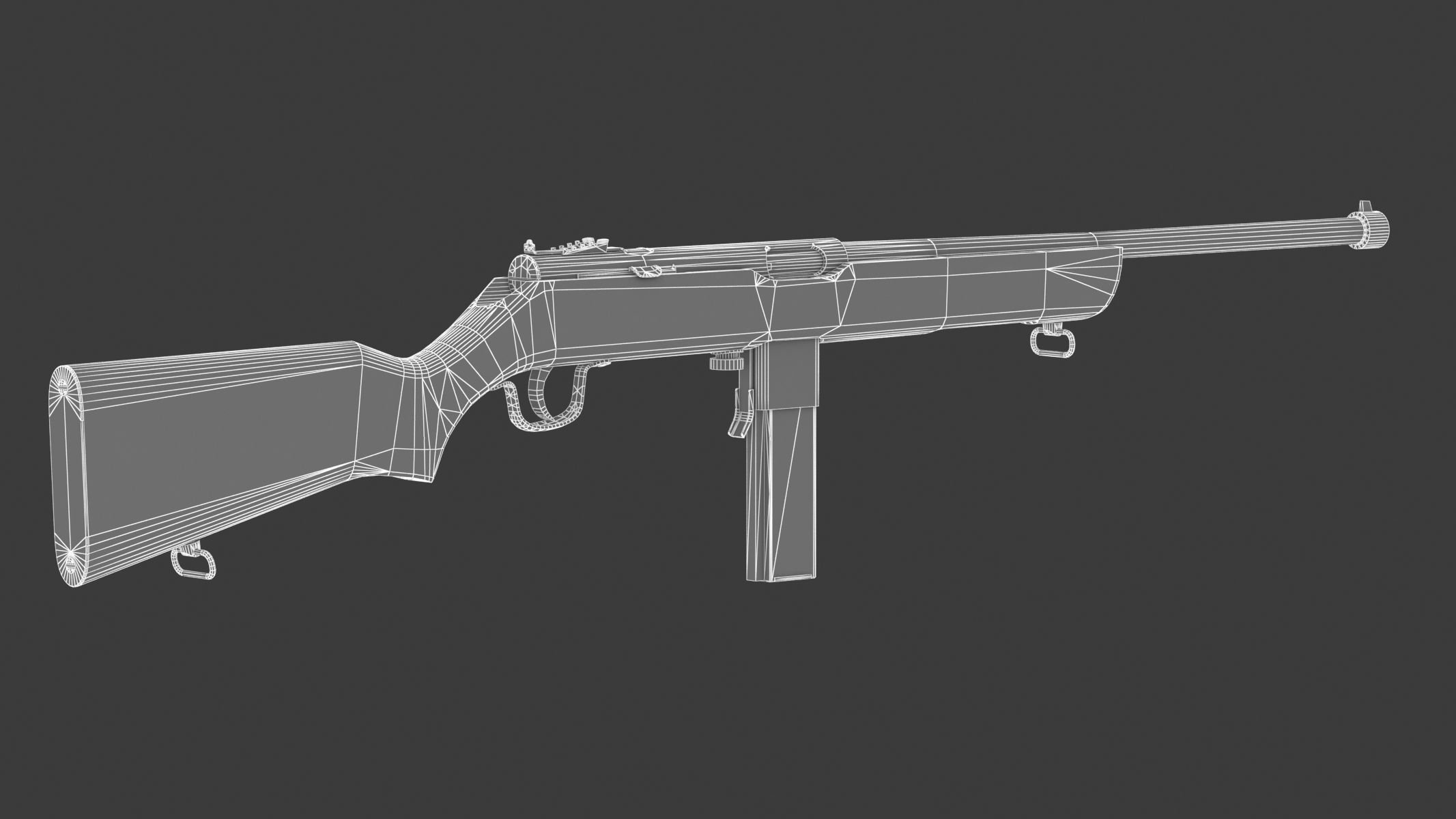 3D model M50 Reising Low Poly PBR Realistic VR / AR / low-poly | CGTrader